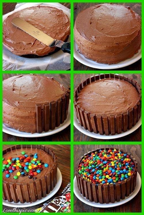 Dulcinea Dulces : Como preparar una torta simple y colorida