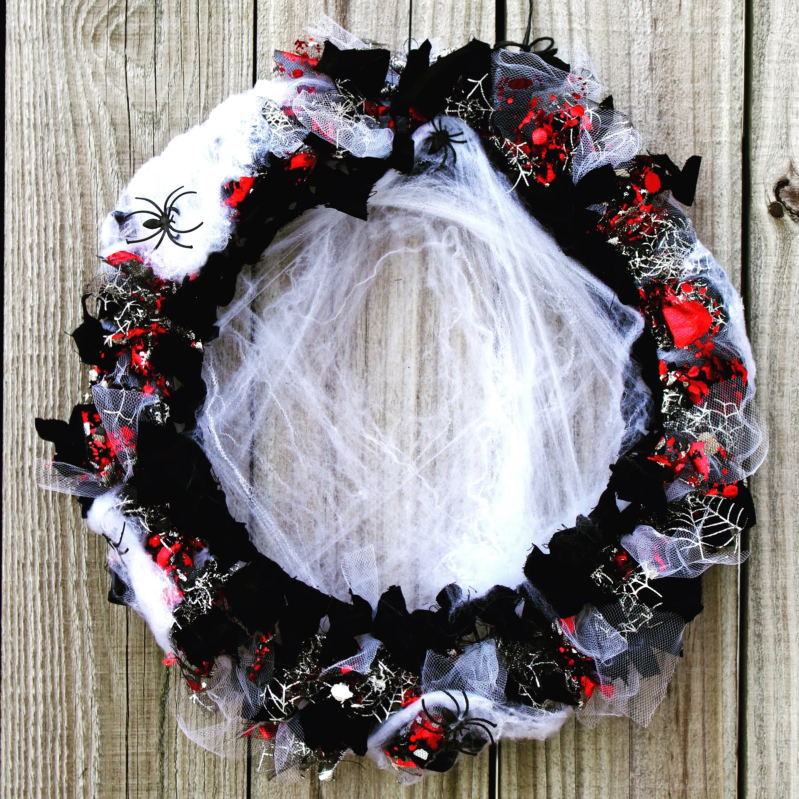 Yarn and Imagination: Spooky Spider Web Wreath Tutorial
