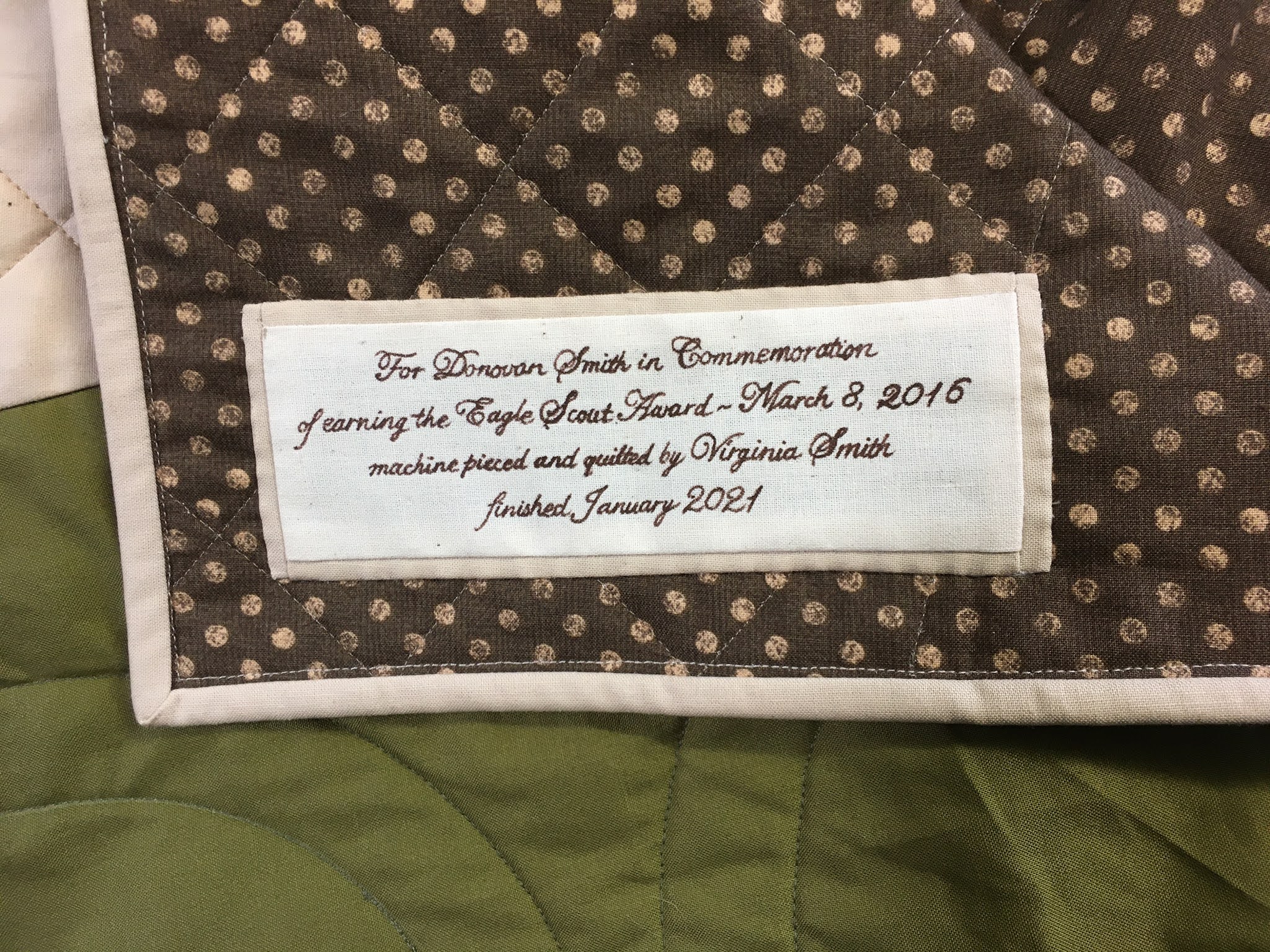 Show Me Sewing: How to Make a Quilt Label - Tutorial