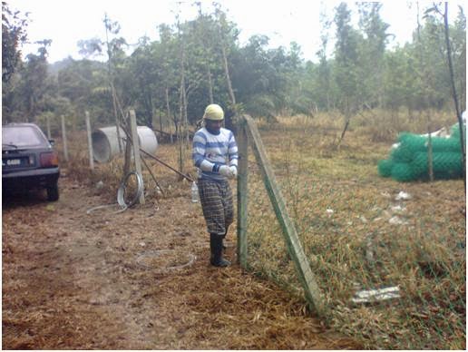 VisiTani: Memasang Pagar Chain-link