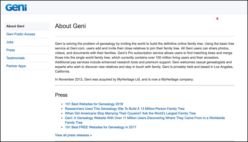 Genealogy's Star: More about Geni.com