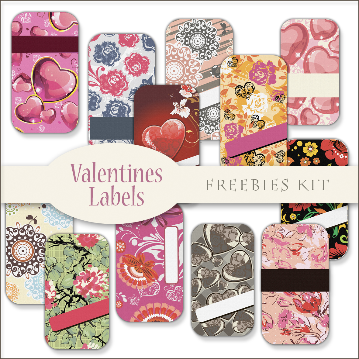 Scrap. DOT: Freebies Kit - Valentines Labels Kit