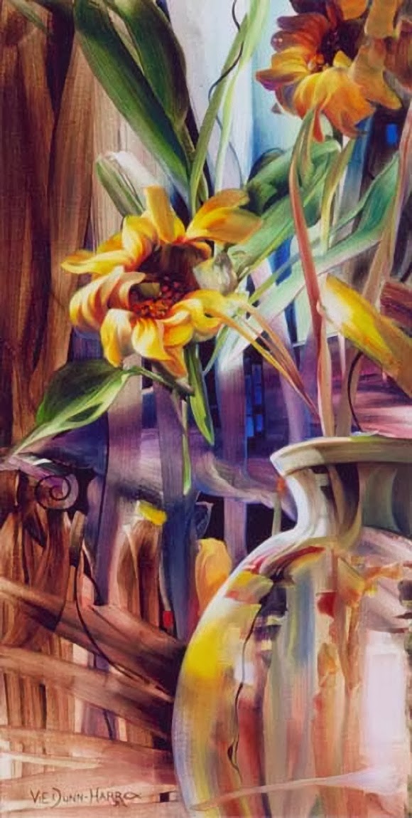 29 Gambar Lukisan Bunga - Seni Rupa