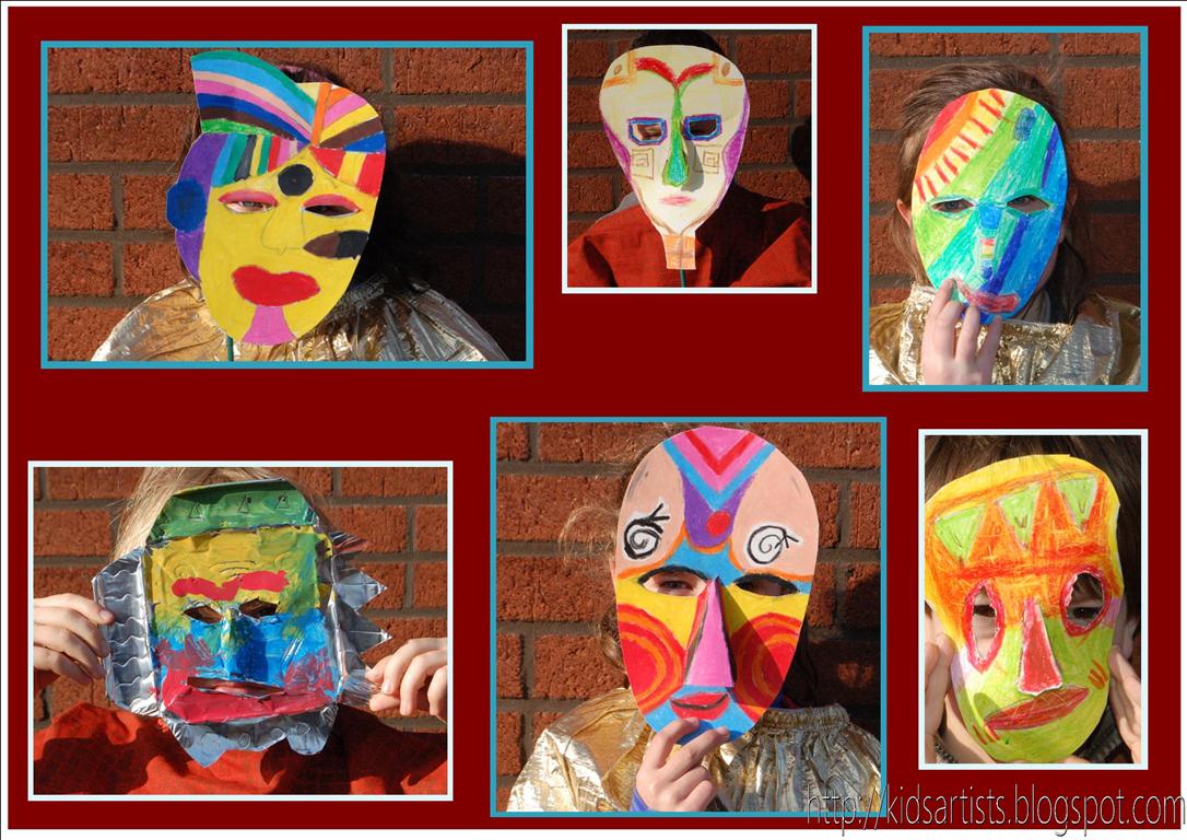 Kids Artists: Making masks