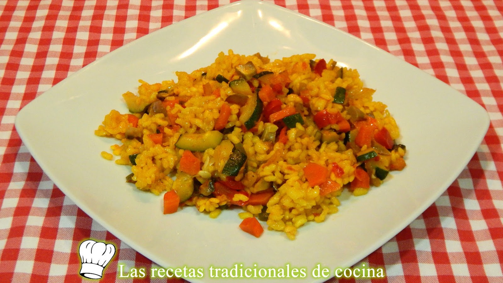 Receta de arroz con verduras al horno