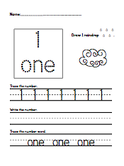Kindergarten Number Recognition Unit