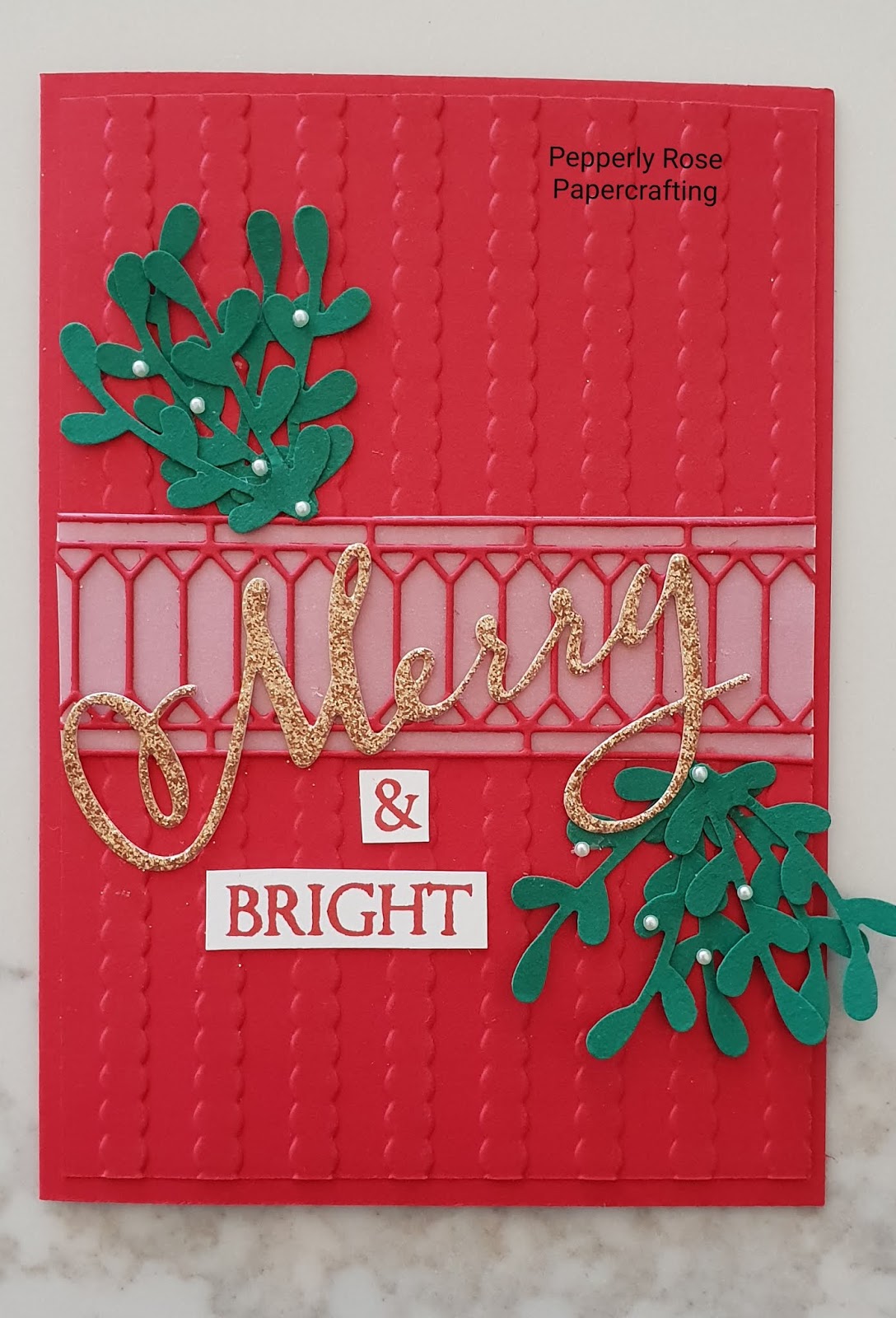 Pepperly Rose Papercrafting : Stampin Up! Stained Glass Merry Christmas ...