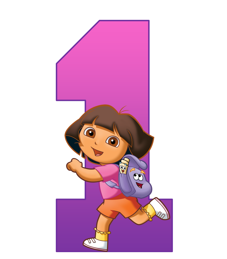 Kits imprimibles gratis : Números Dora La Exploradora