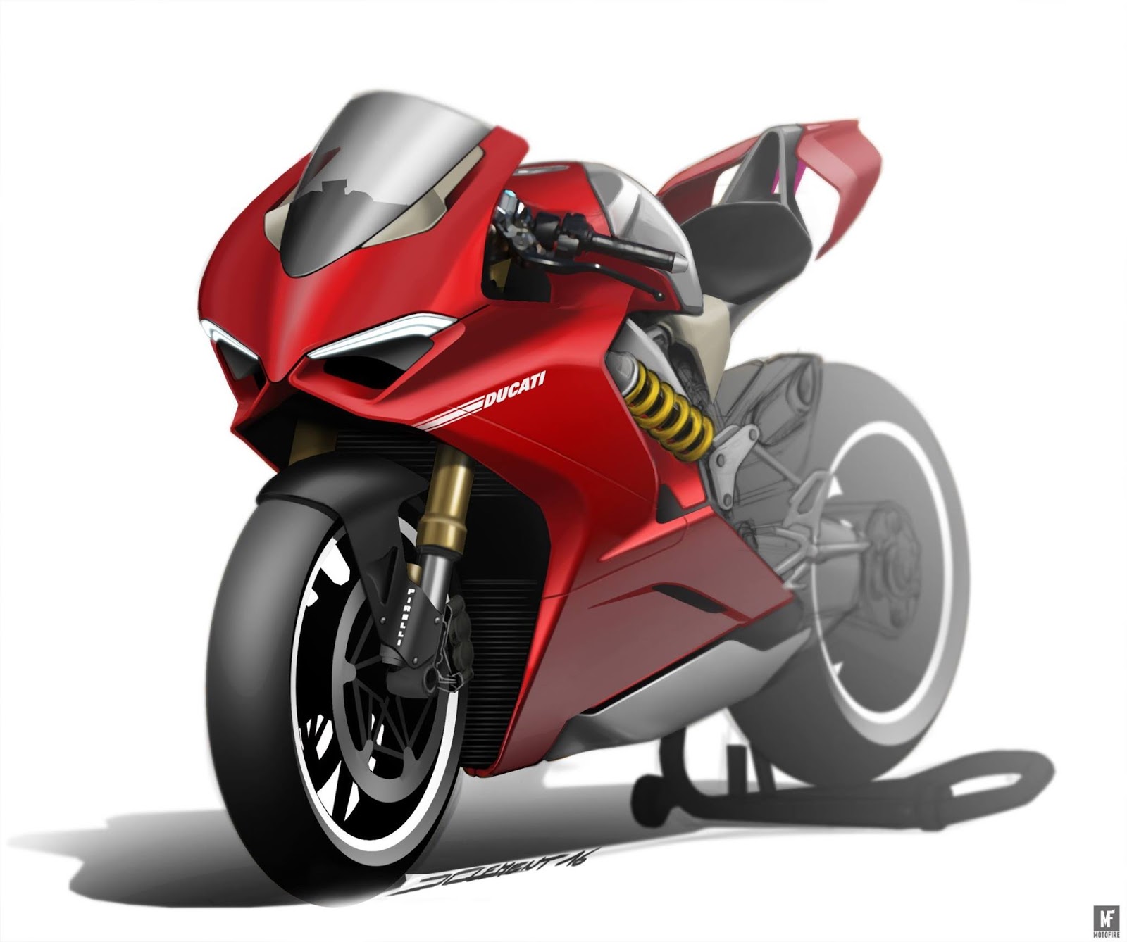 Racing Cafè: Design Corner - Ducati Panigale V4 Sketches by Julien Clement