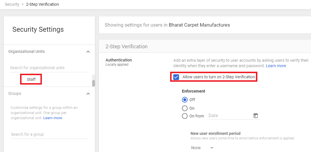 How to enable two step verification in gmail?