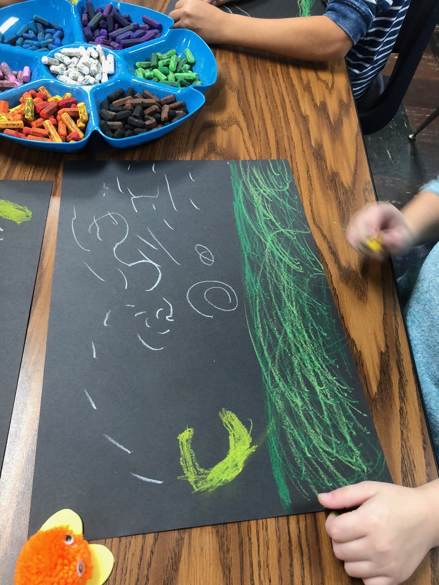 Mrs. Harris' art room: Starry Night Pumpkin Patch art lesson for ...