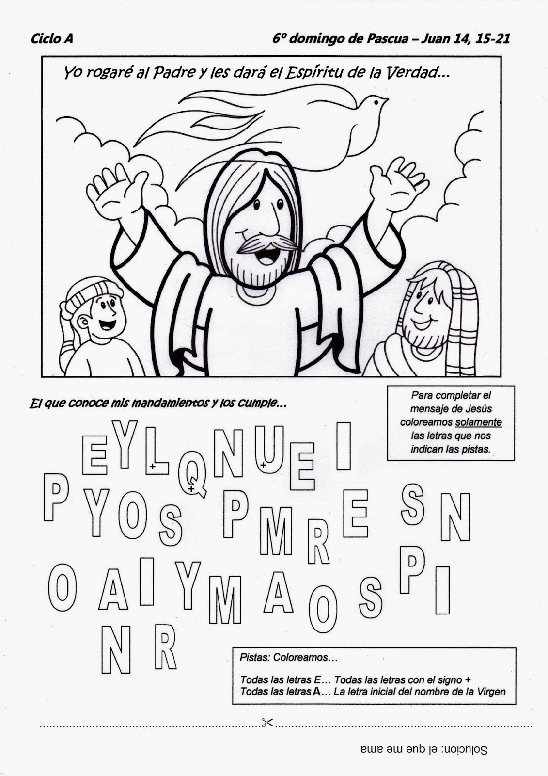 El Rincón de las Melli: 6º domingo de Pascua - CICLO A