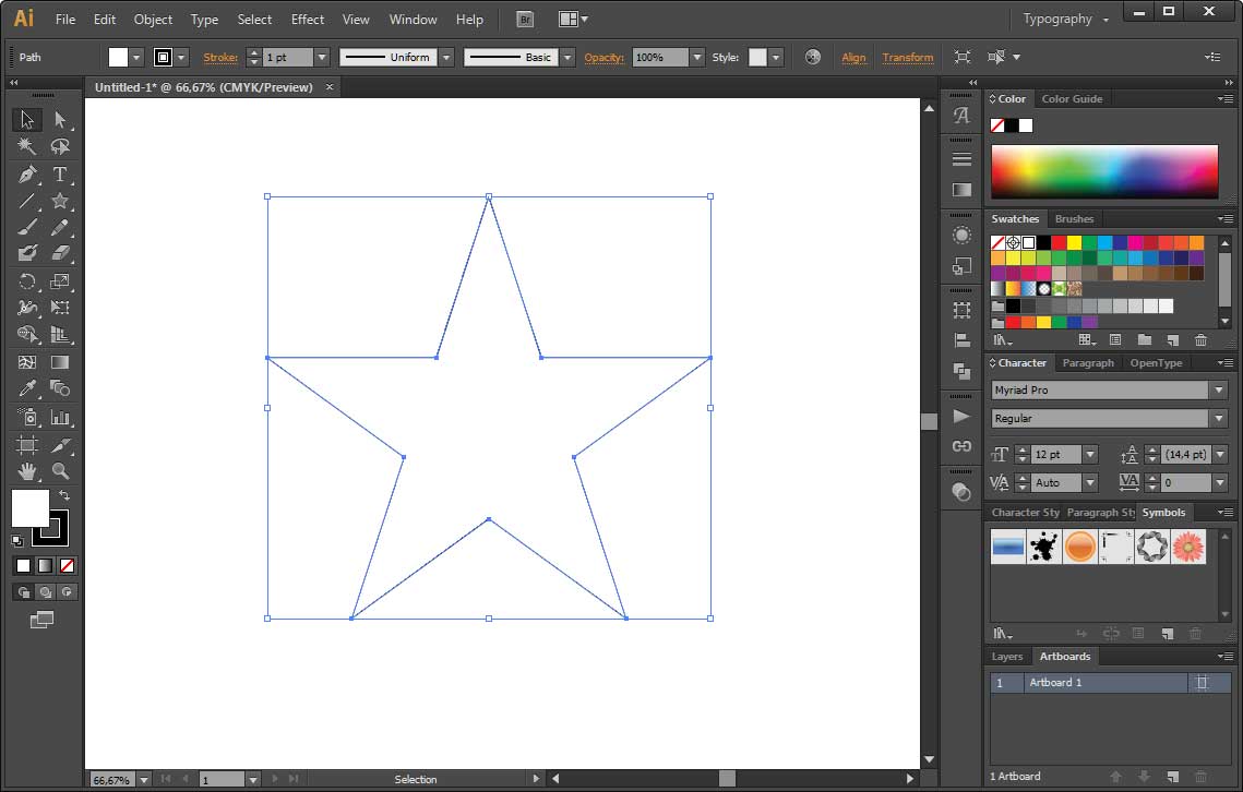 Cara Membuat Bintang Sempurna di Adobe Illustrator - Masvian
