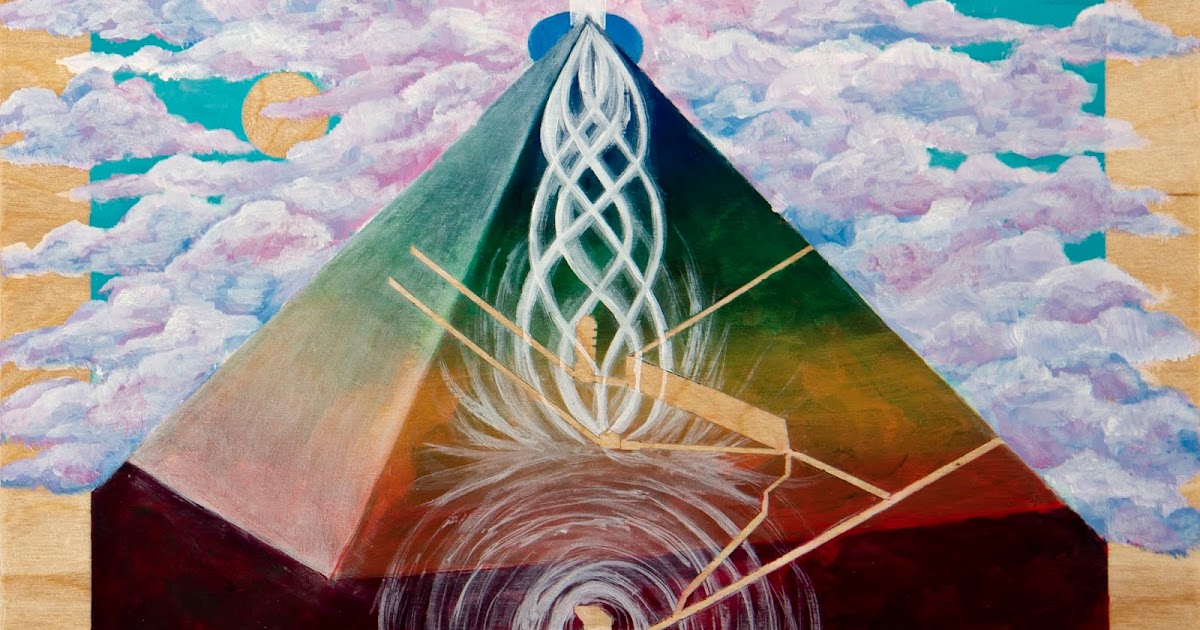 Kiersten B: Pyramid, Oil paint and beeswax on wood