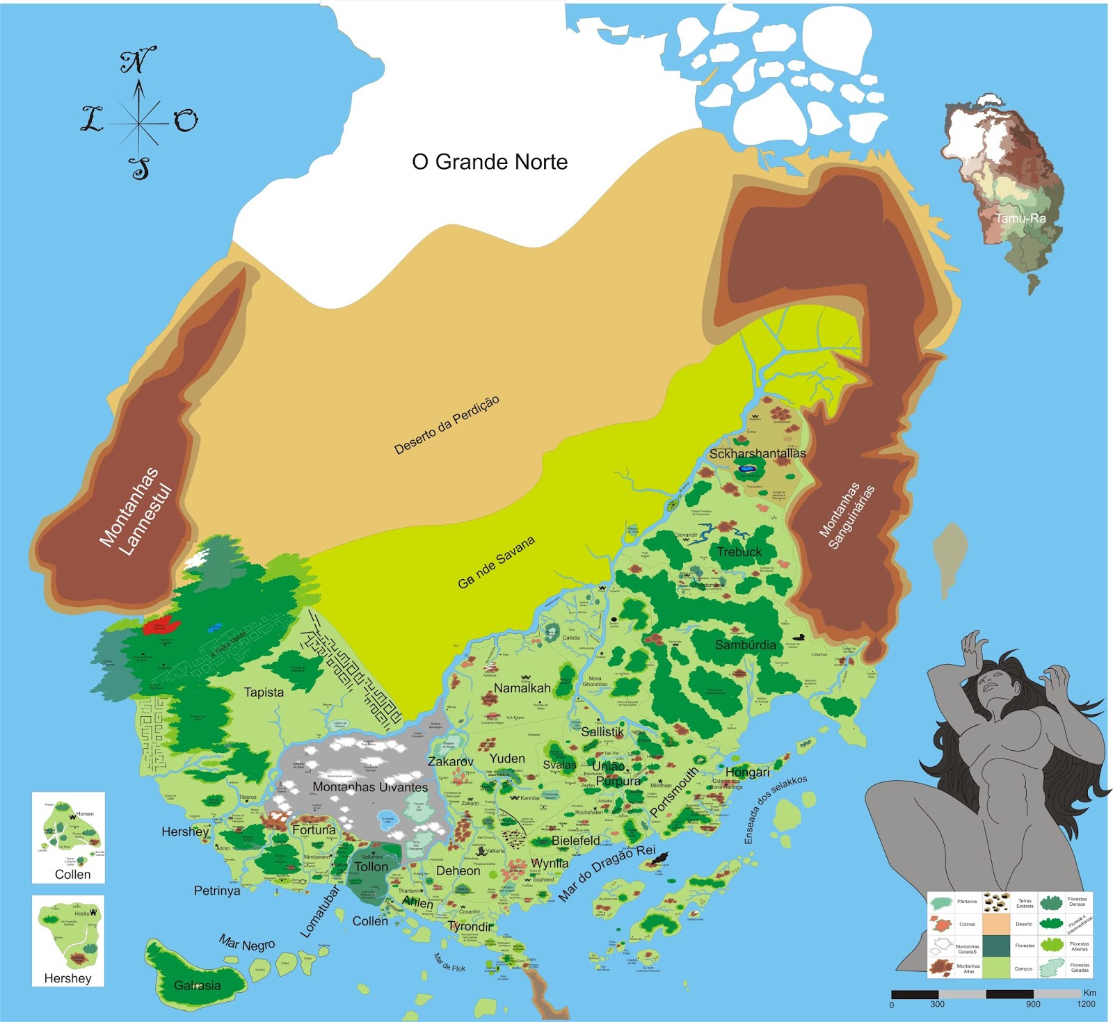 Knight of Hammer: Mapa de arton
