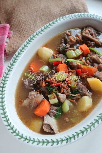 Sup Tulang Yang Mudah dan Sedap - Azie Kitchen