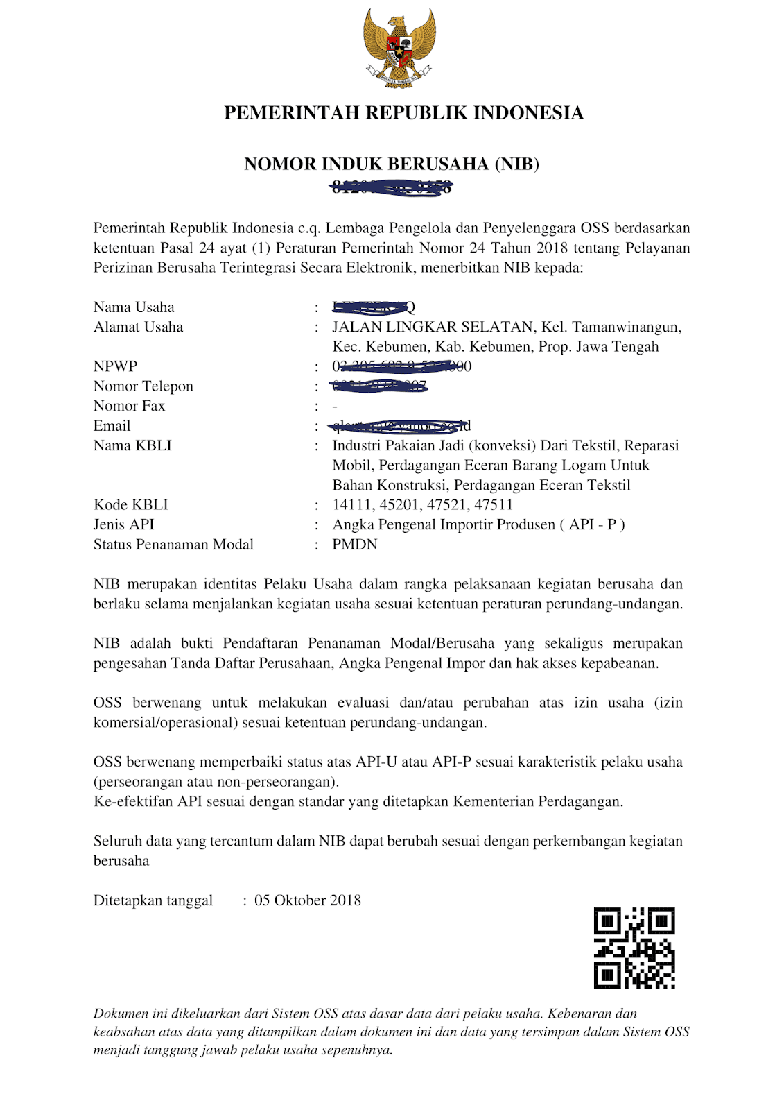 Nomor Induk Berusaha (NIB) Cara Buat API-U/P-SIUP-TDP-Nomor Akses ...