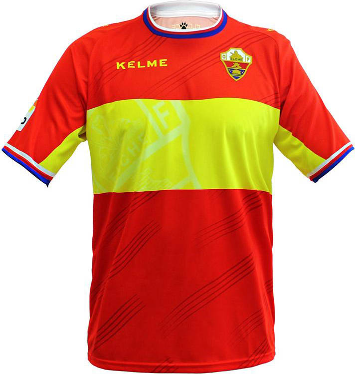 New Elche Kits Released - Elche 15-16 Away Kit Flies the Spanish Flag ...