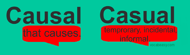Causal vs Casual. Learn with mind trick - Make Your English Easy