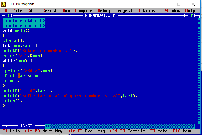 Factorial Program In C Using While Loop Youtube - Gambaran