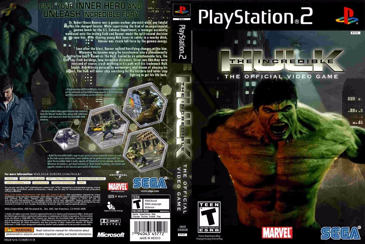THE INCREDIBLE HULK RIP - Games em Torrent PS2