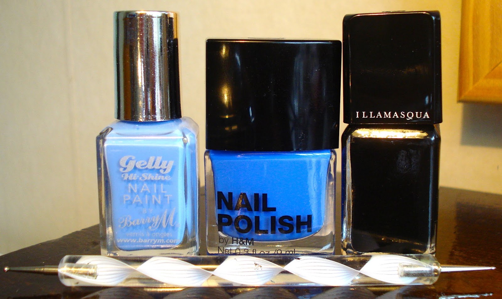 Little Miss Nailpolish: Blue Poison Frog Nails - swatches