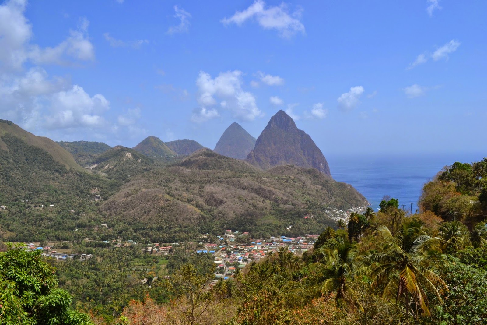 My postcard collection: The Pitons