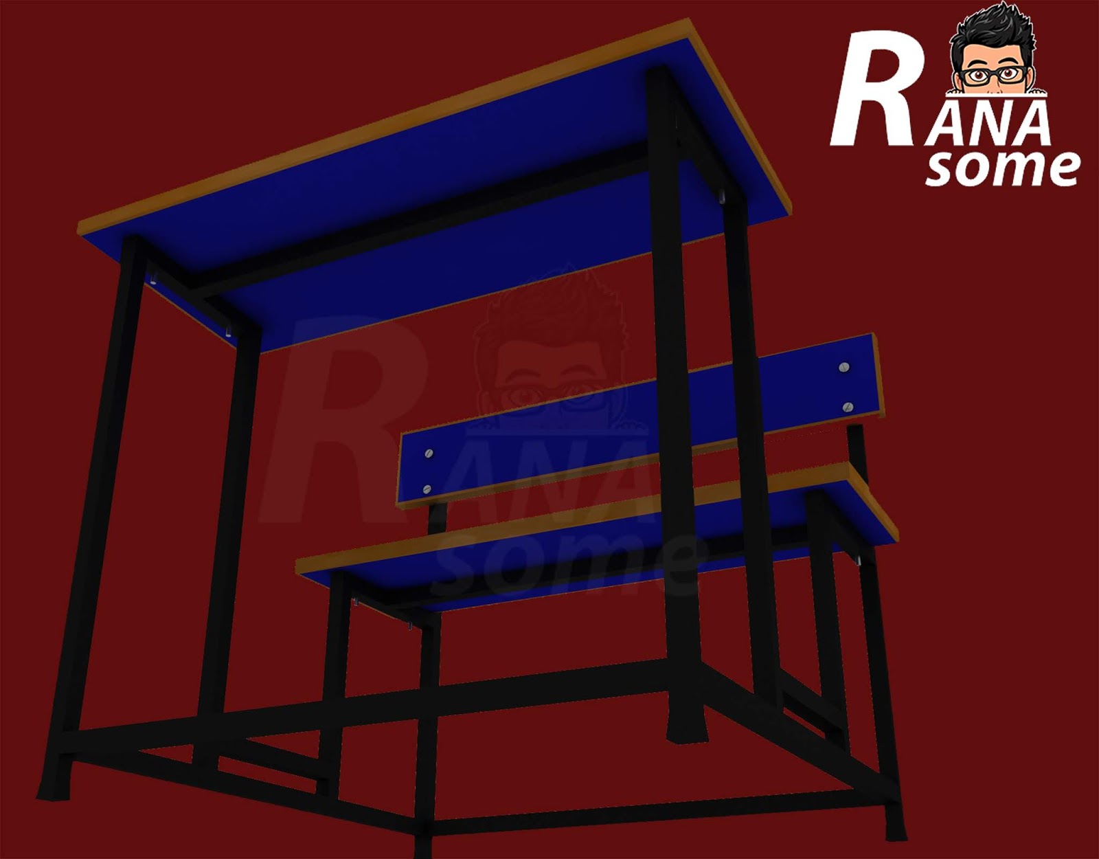 School Bench Model