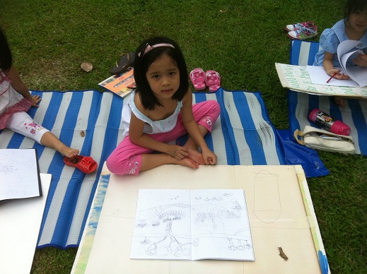 Right Brain Kids Art: Right Bran Kids Art - Outdoor drawing session ...