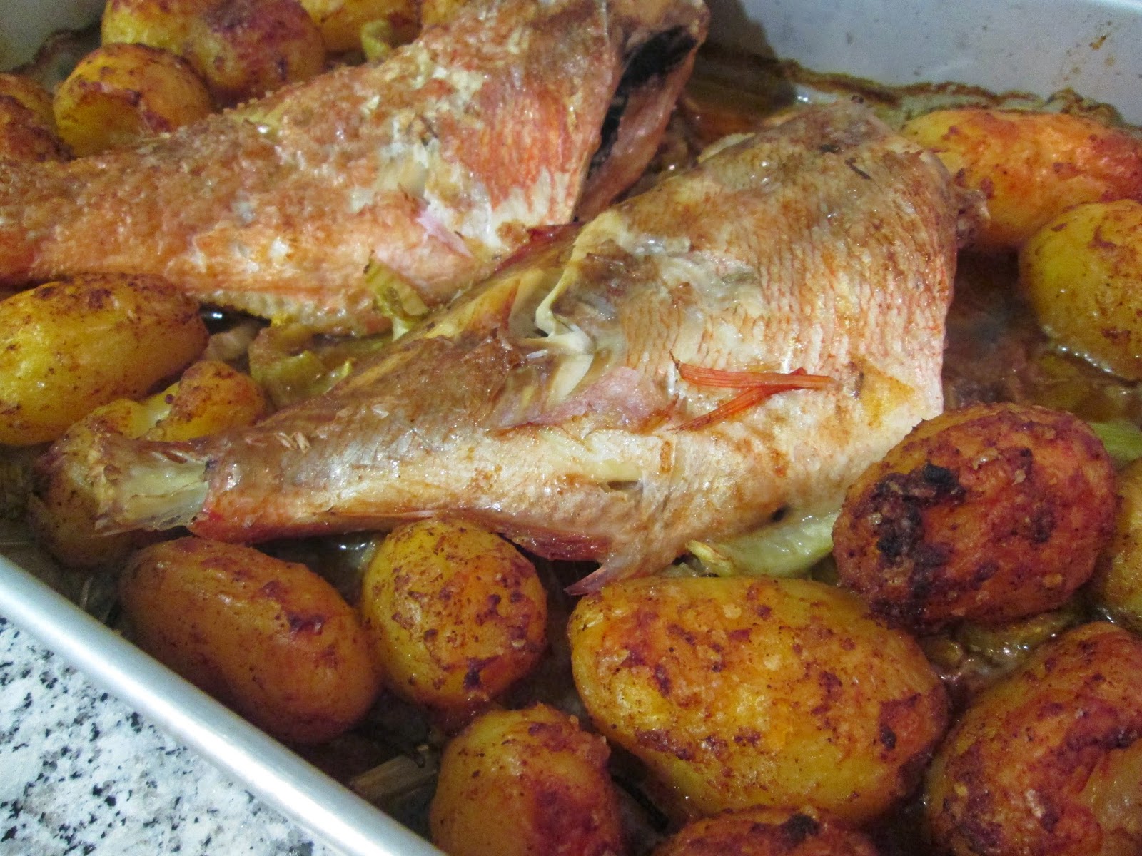 Red Fish no Forno - Colher de Pau e Salto Alto