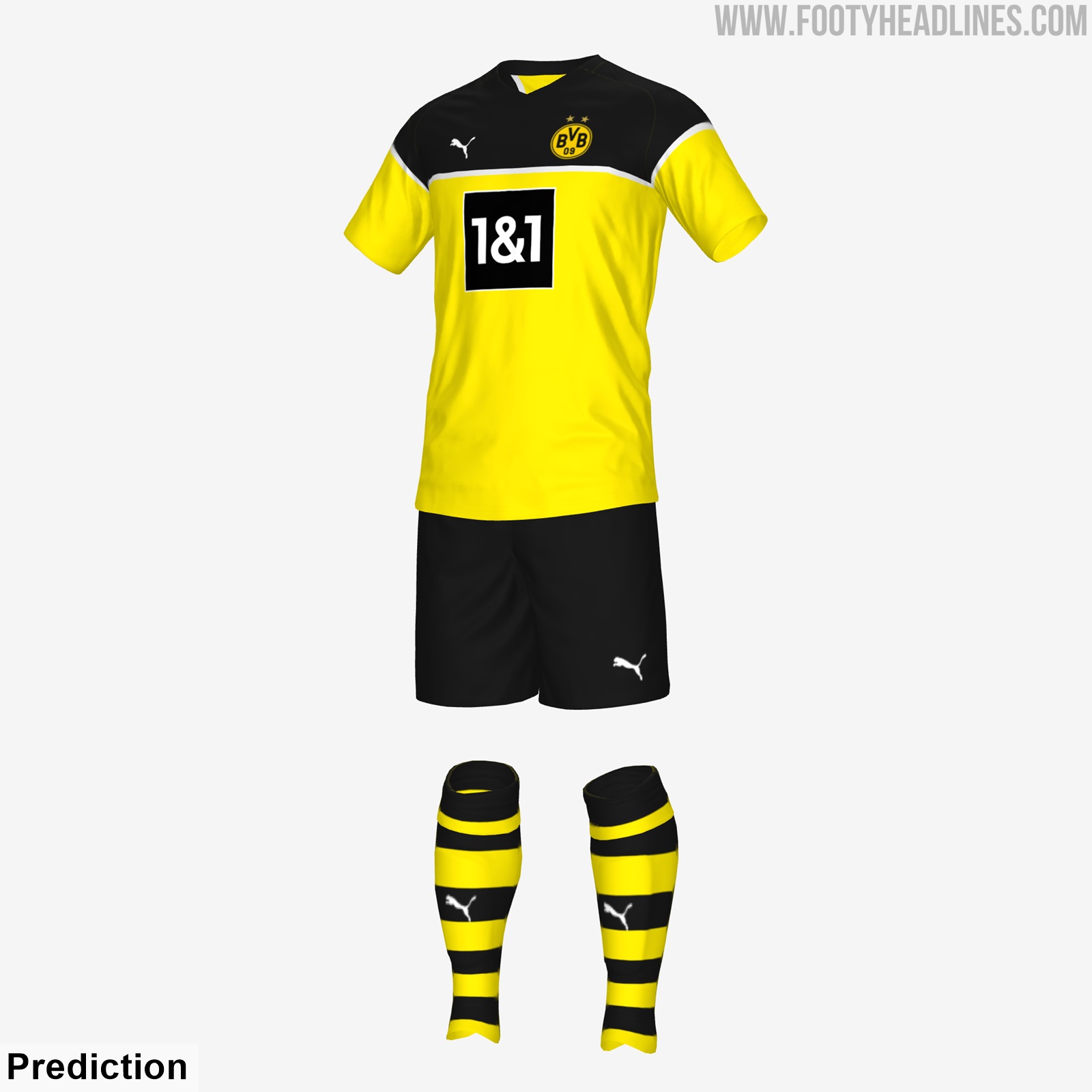 Borussia Dortmund 21-22 Home Kit - 3 Possible Designs - Footy Headlines
