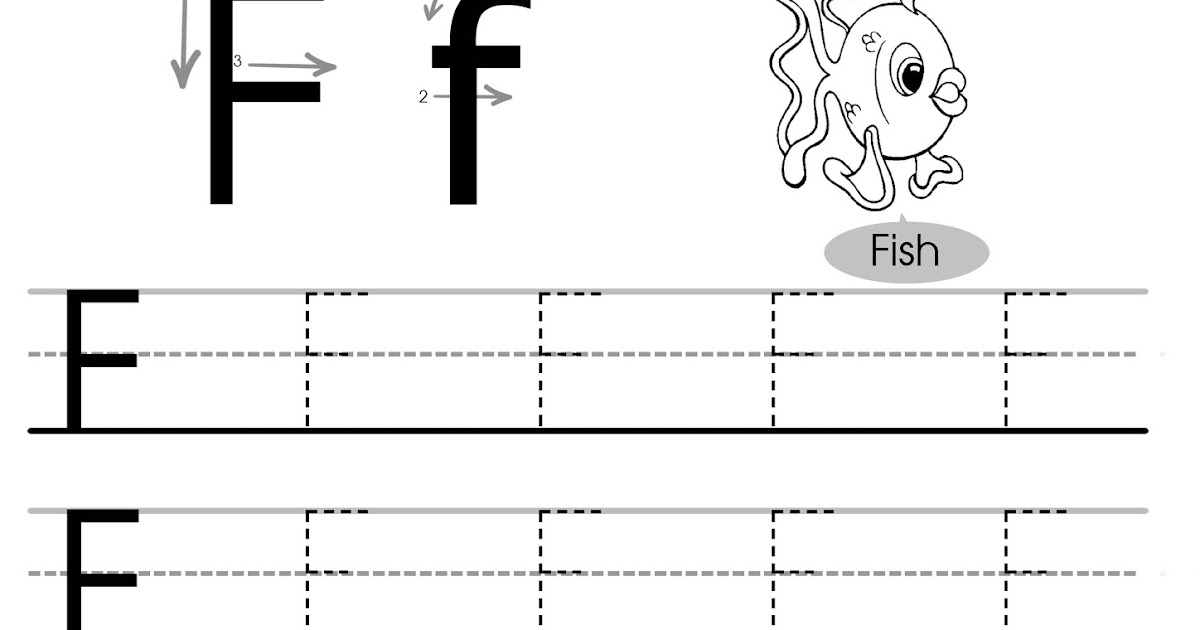 Letter F Tracing Worksheet - paringin-st2