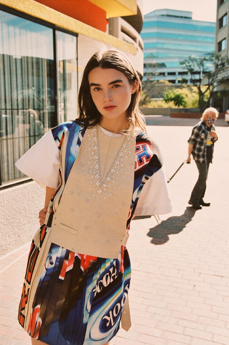 Ali Michael heads out and about in Louis Vuitton for InStyle Mexico