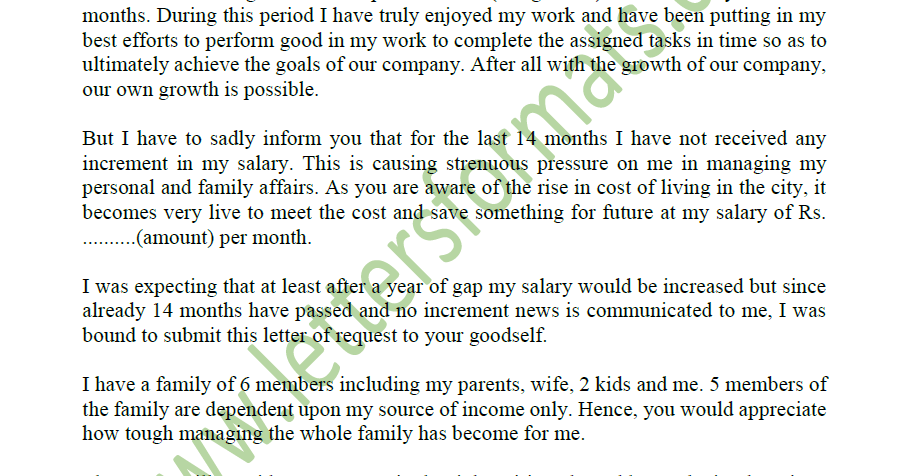 34 Not Satisfied With Salary Increment Letter Format Pics Format Kid 34 Not Satisfied With Salary Increment Letter Format Pics Format Kid