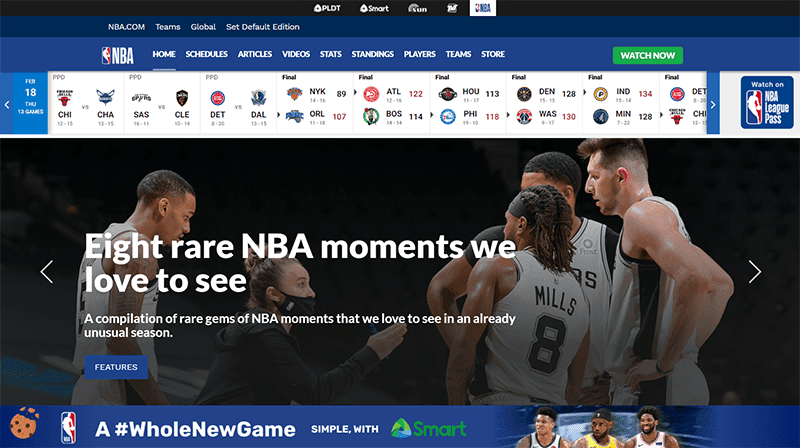 Smart partners with NBA, powers new NBA Philippines website