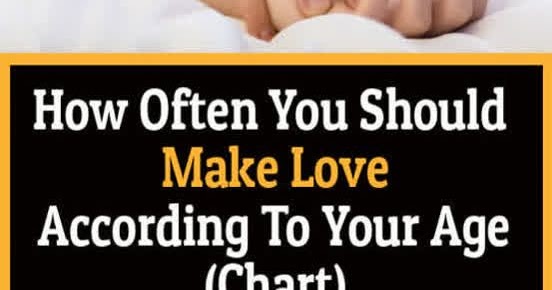 This Is The Chart That Actually Shows How Often You Should Be Intimate ...