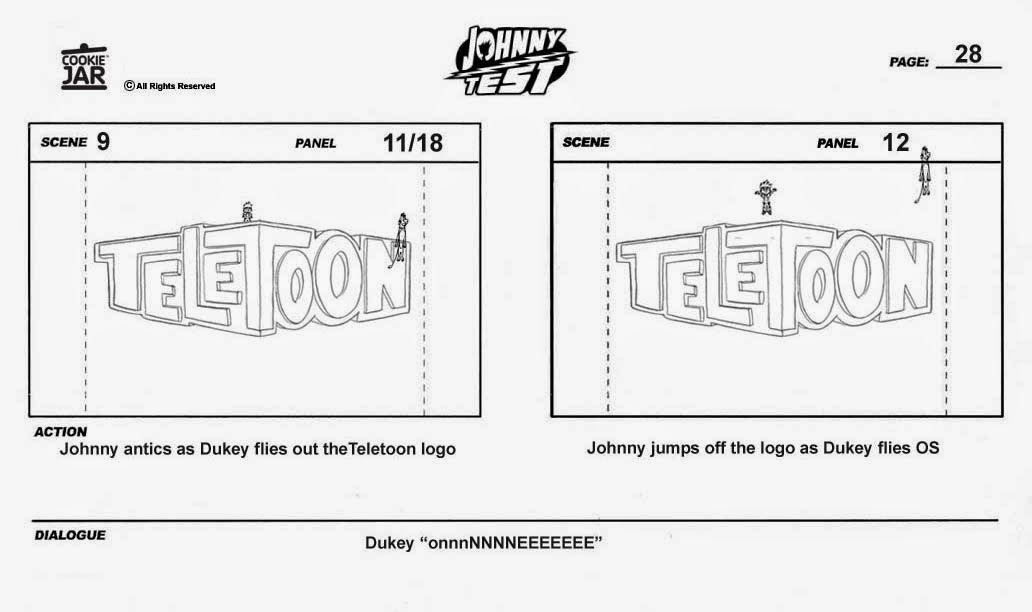 Shane Doyle animation,design,storyboards: StoryBoard- Johnny Test Teaser