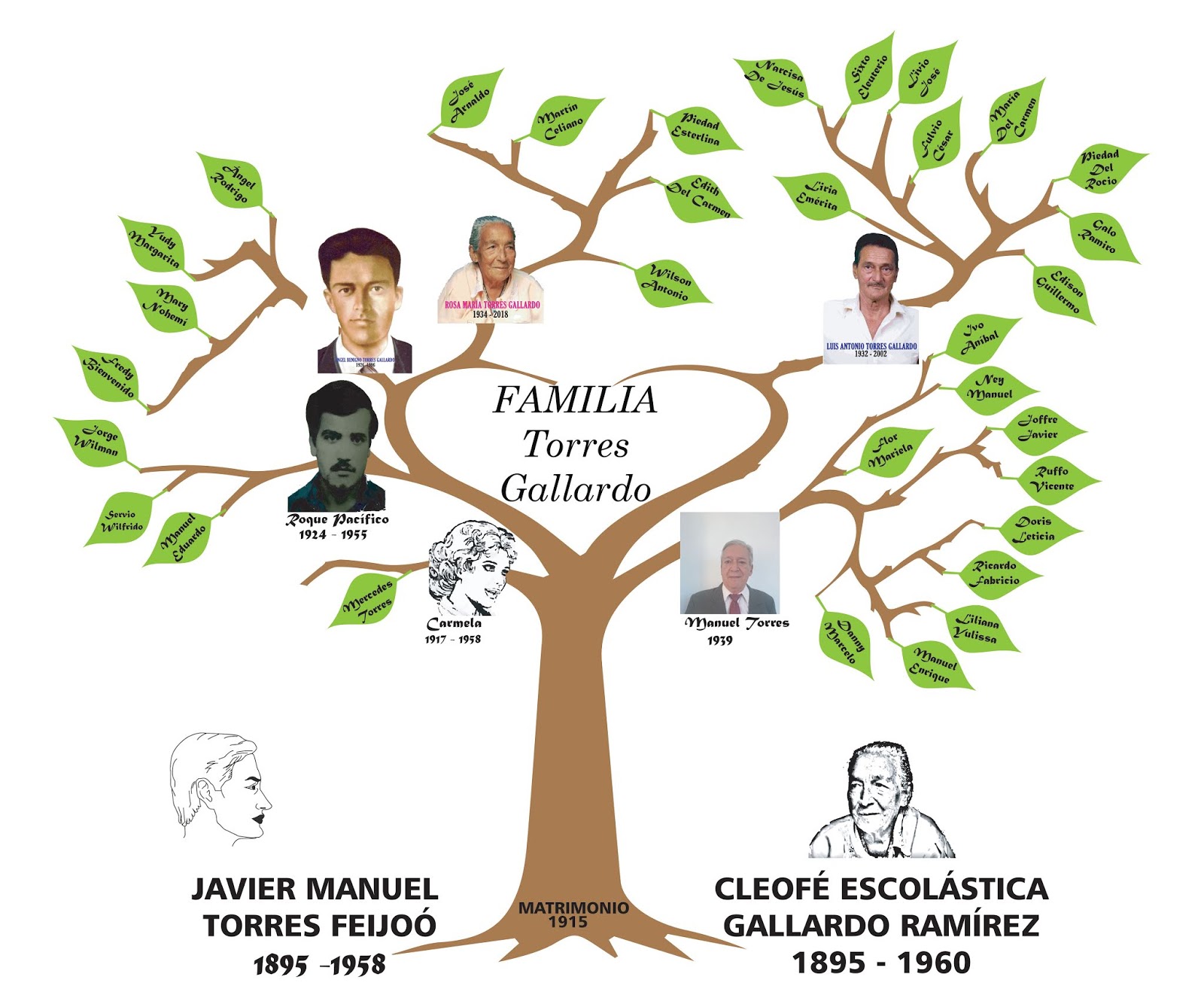 TARAPAL SAN ROQUE PIÑAS: FAMILIA TORRES - GALLARDO