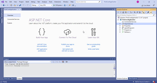Create Your First Application With Asp Core 3 1 ~ It Tutorials With
