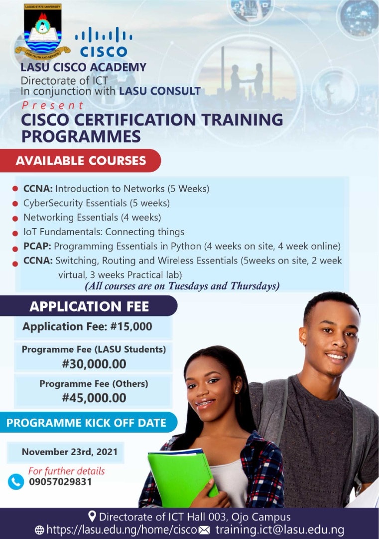 LASU CISCO Certification Training Programme Form 2021