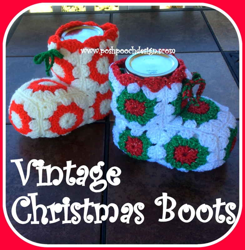 Posh Pooch Designs : Vintage Christmas Boots Free Crochet Pattern ...