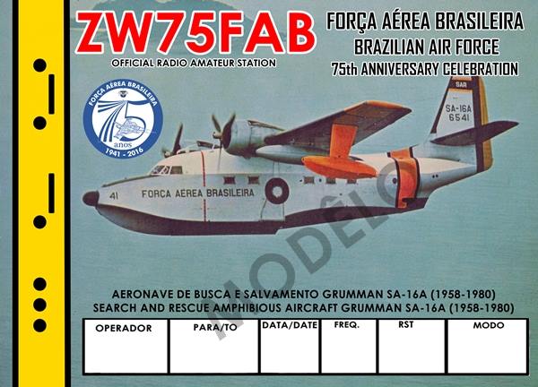 RADIOAMADORISMO CARIOCA: ZW 75 FAB - ANO 2016