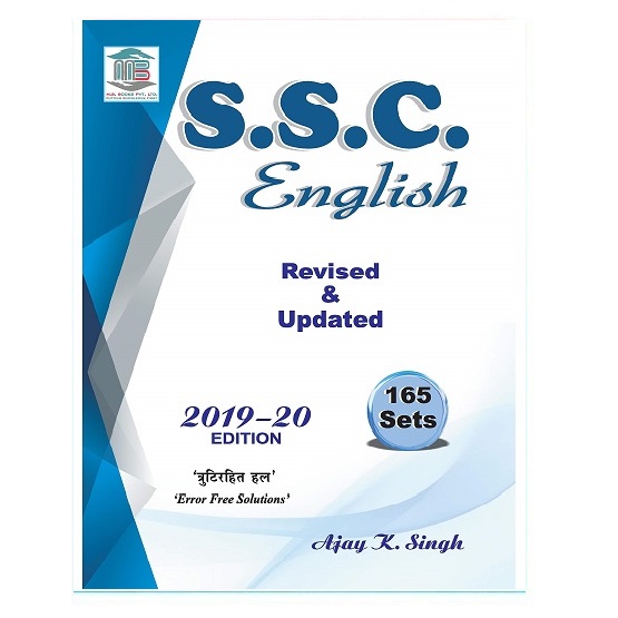 SSC English Previous Year Papers (165 Sets) 2019-20 Edition - MB ...