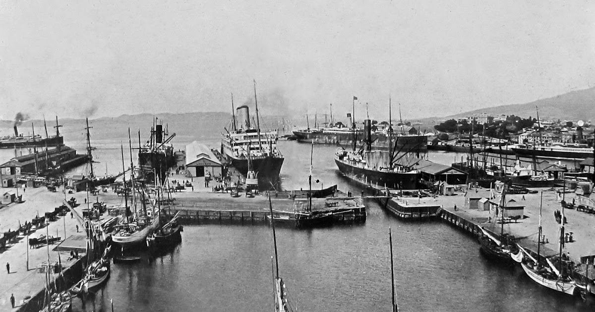 transpress nz: Hobart Harbour, Australia, 1900s