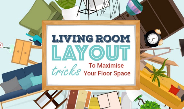 Living Room Layout Tricks To Maximise Your Floor Space #infographic ...