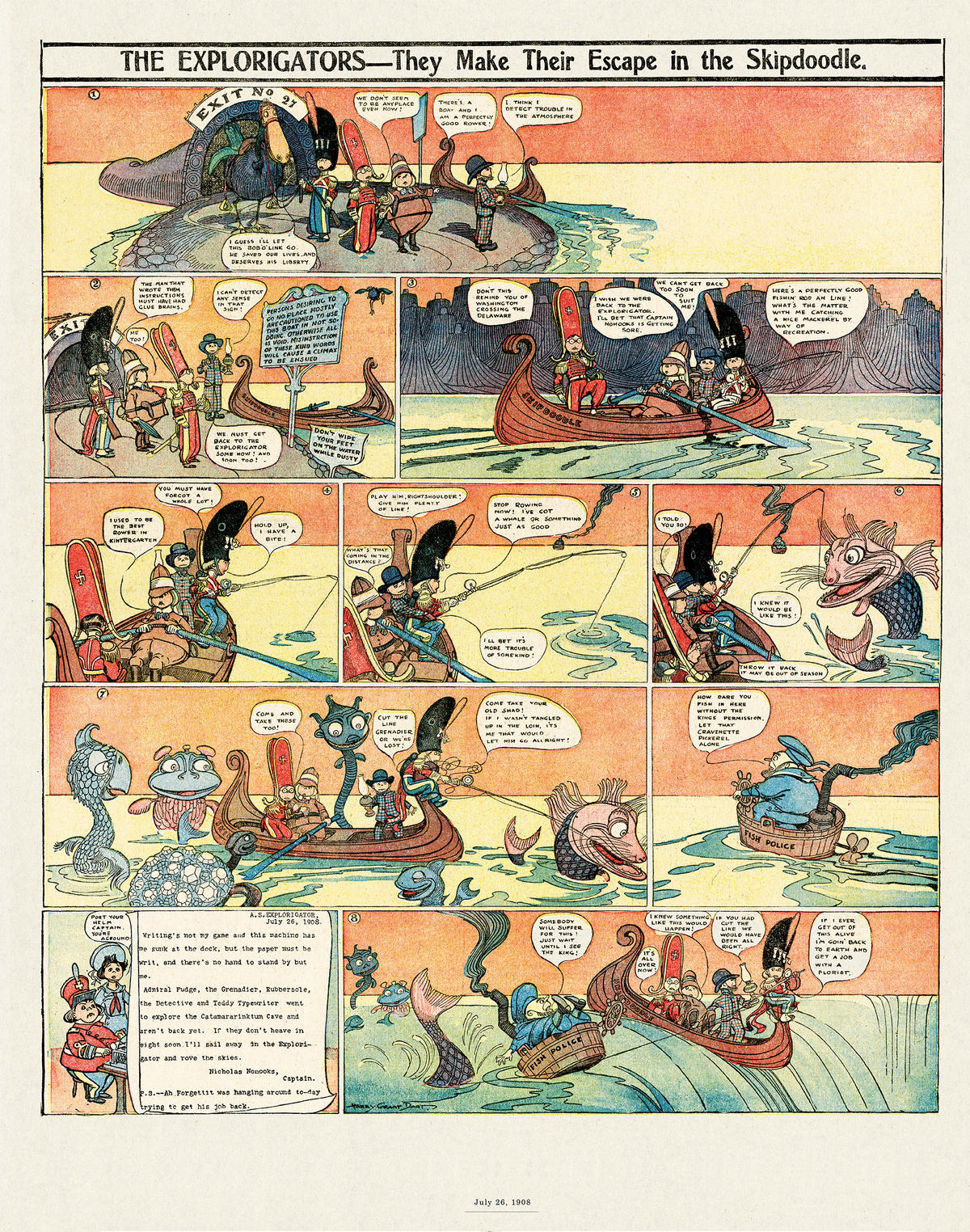 Hairy Green Eyeball 3: Early comic art — THE EXPLORIGATOR — 1908 ...