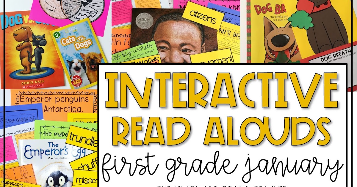First Grade Interactive Read Alouds for January | The Lemonade Stand