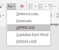 Mengubah Tulisan menjadi Huruf Besar Semua ( Uppercase ) di Microsoft ...