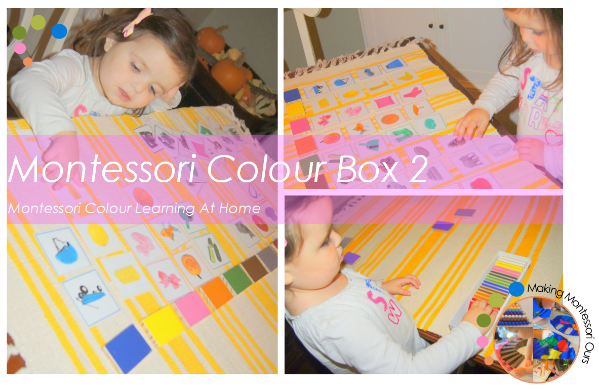 Montessori DIY Colour Box 2 & Sorting Cards, Montessori Colour Learning ...