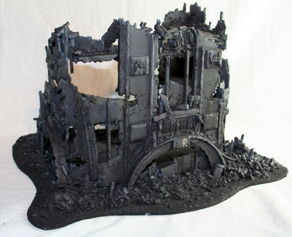 Warhammer In Progress: Scenery Terrain - Scratch Built 3 Story Ruin